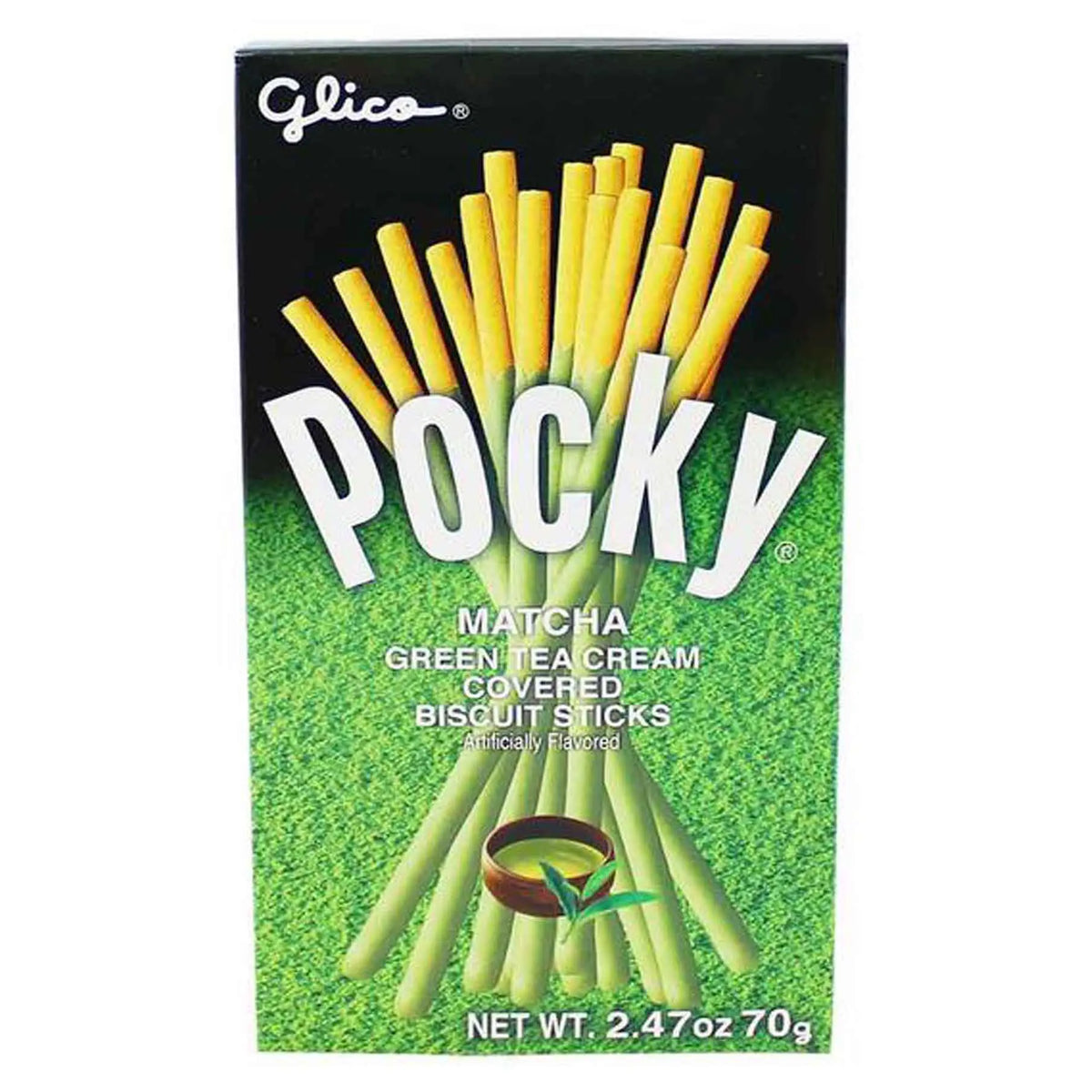 Glico - Pocky Green Tea Cream Coated Biscuit Sticks 70g | Haisue