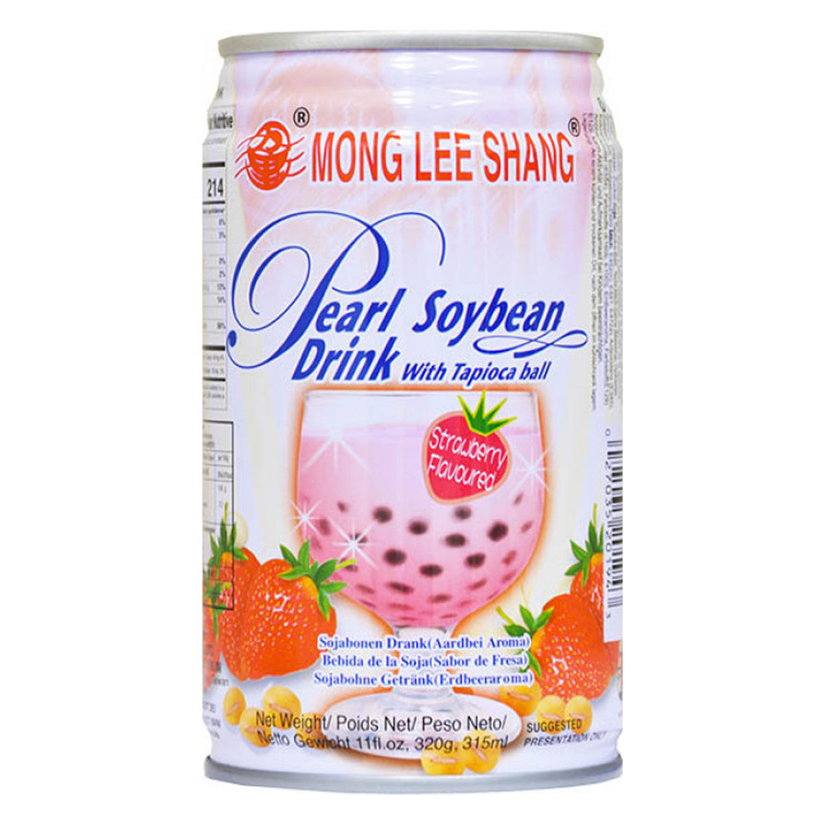 Mong Lee Shang - Pearl Soybean Drink with Tapioca Ball (Strawberry) 315ml – Haisue