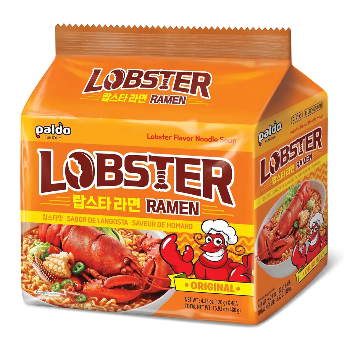 Paldo - Lobster Ramen Noodle Soup 4x120g | Haisue