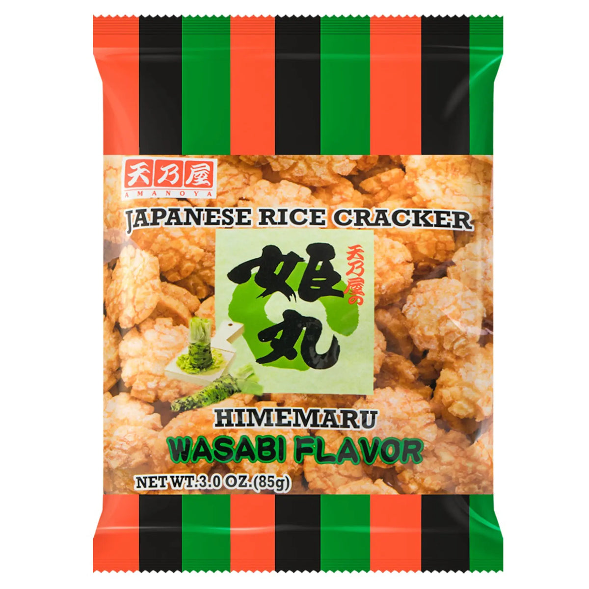 Amanoya - Himemaru Japanese Rice Cracker (Wasabi Flavor) 85g – Haisue
