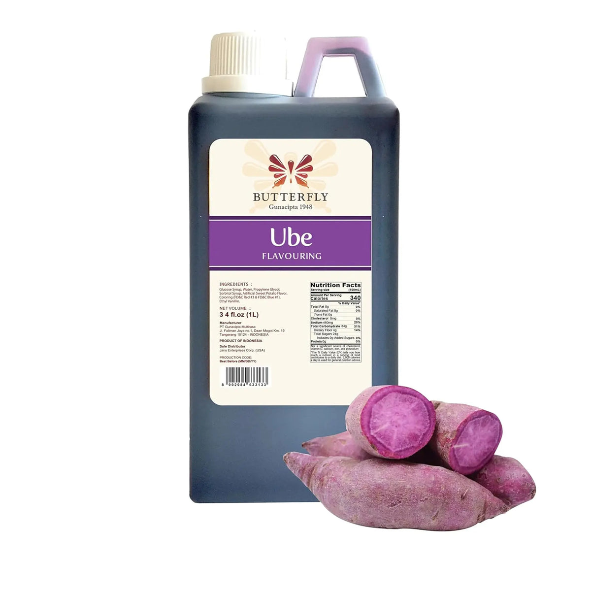 Butterfly - Ube Flavouring Extract Paste 1L | Haisue