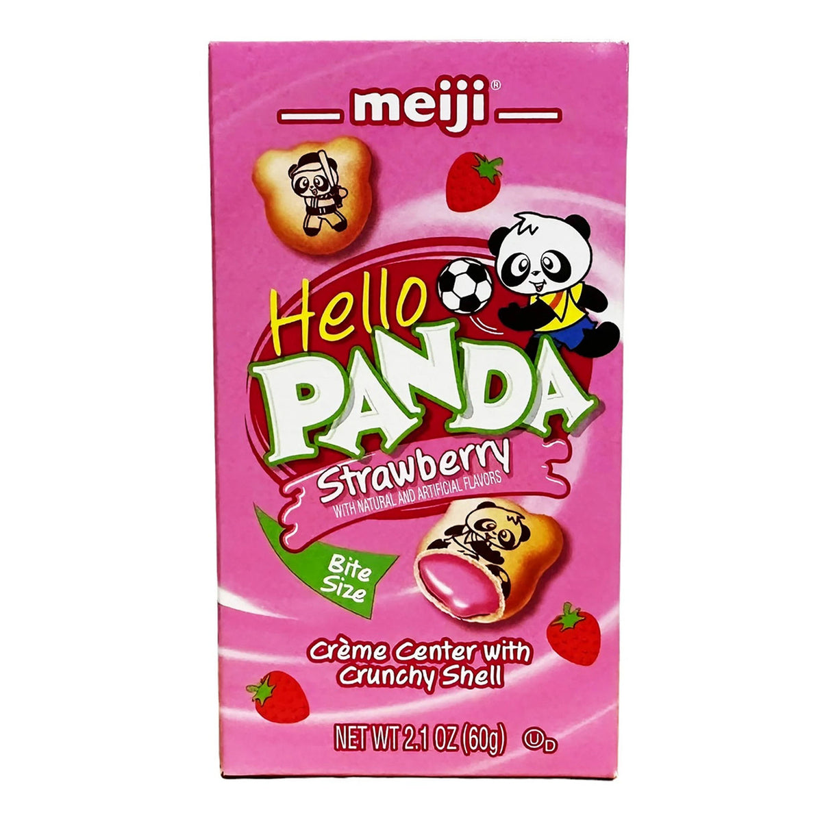 Meiji - Hello Panda Biscuits with Strawberry Flavored Filling 20x60g ...
