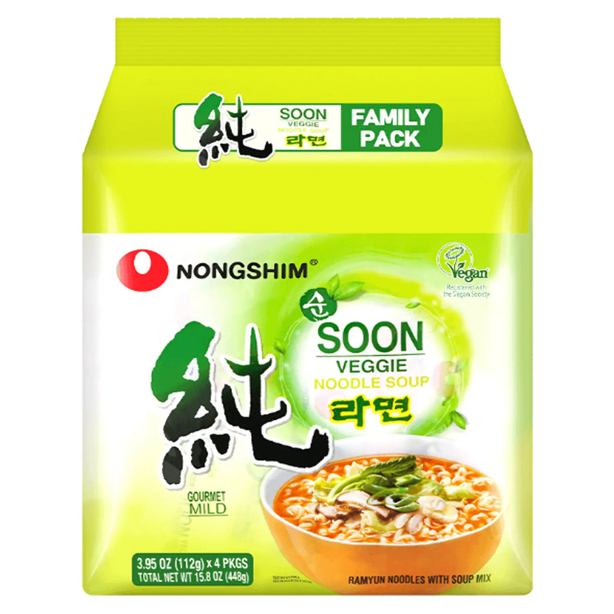 Nongshim - Soon Veggie Noodle Soup 4x112g | Haisue