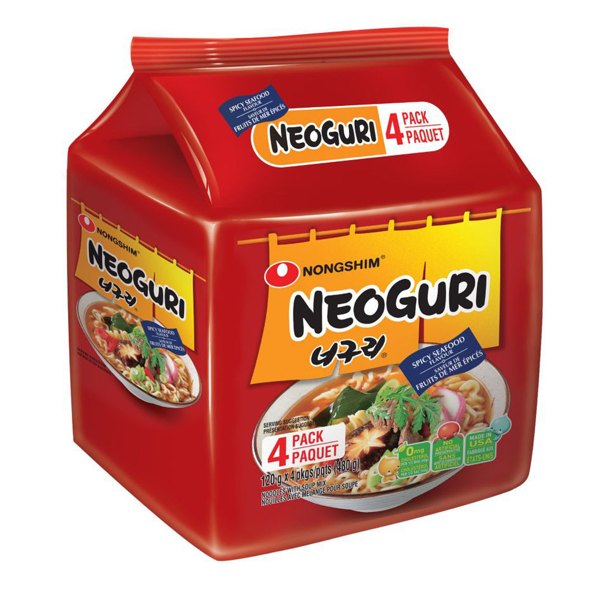 Nongshim - Neoguri Noodle Soup (Spicy Seafood) 4x120g | Haisue