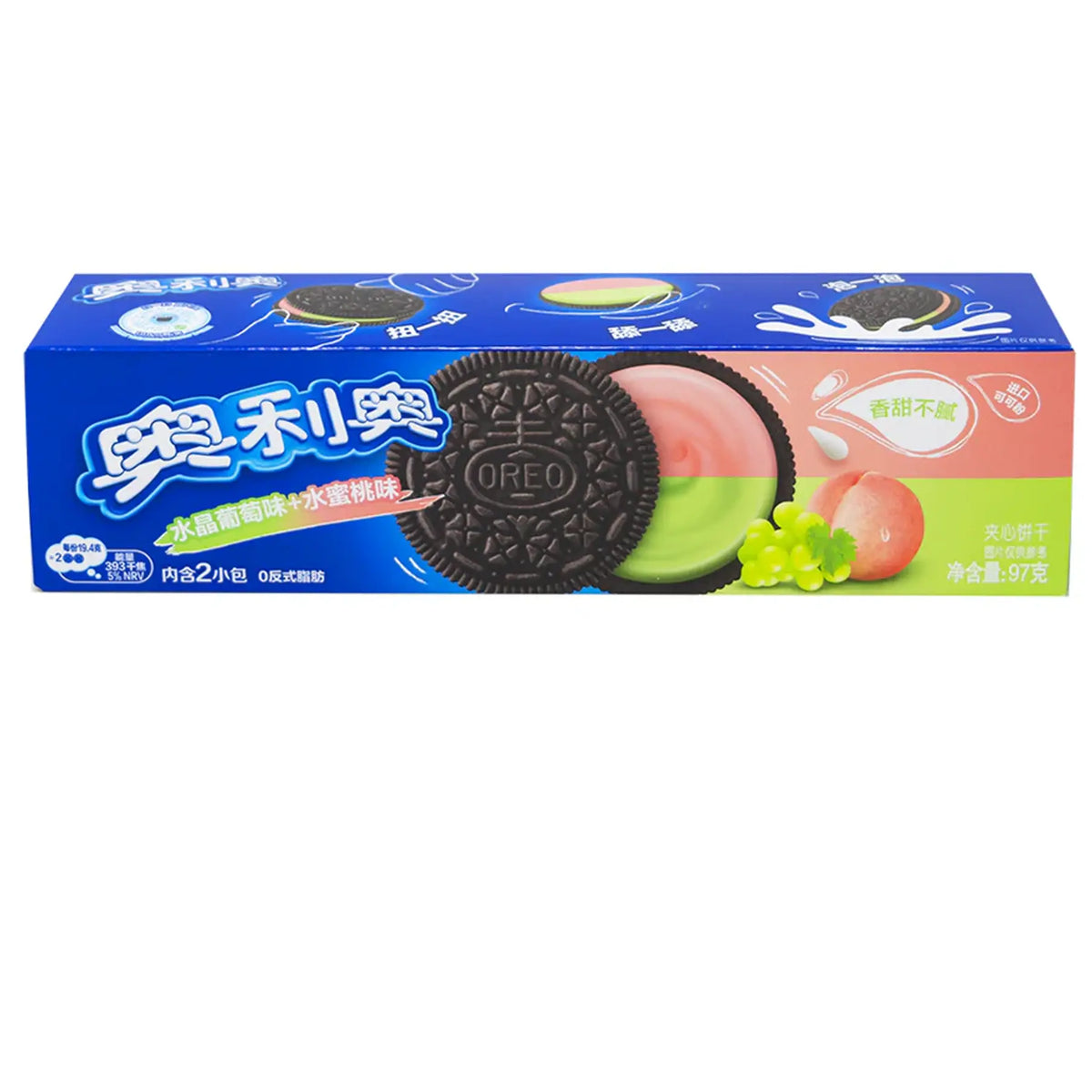 Oreo - Biscuits (Grape & Peach Flavor) 97g | Haisue