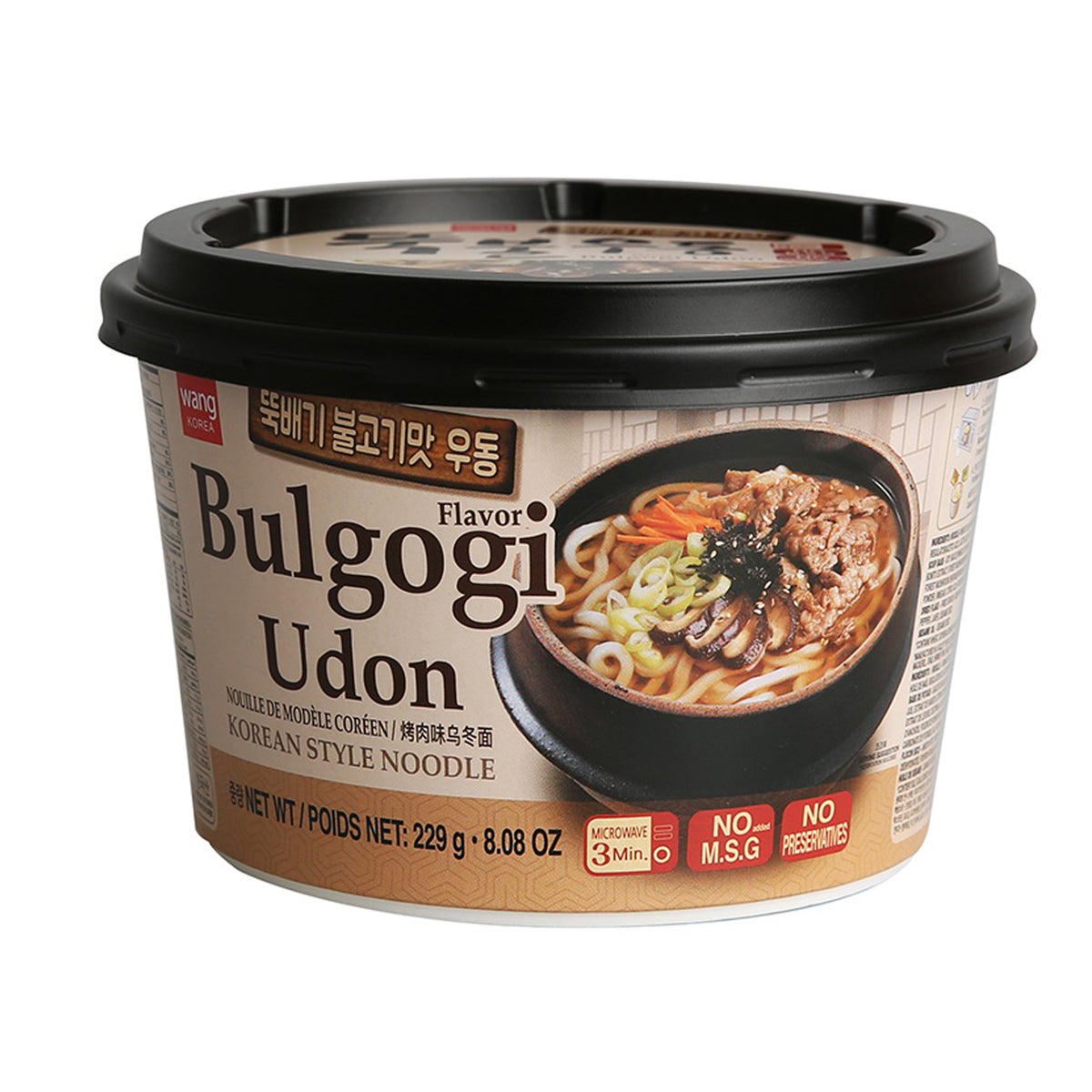 Wang - Korean Style Udon Noodle (Bulgogi Flavor) 229g | Haisue