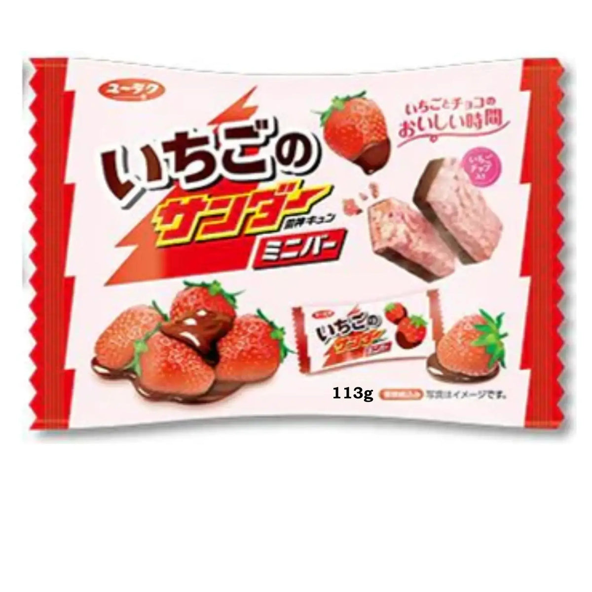 Yuraku - Black Thunder Strawberry Chocolate Bar 113g – Haisue